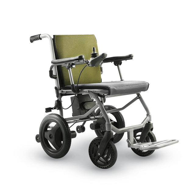 Kano Lightweight Folding Electric Wheelchair - Green (35 lbs) – Alton ...