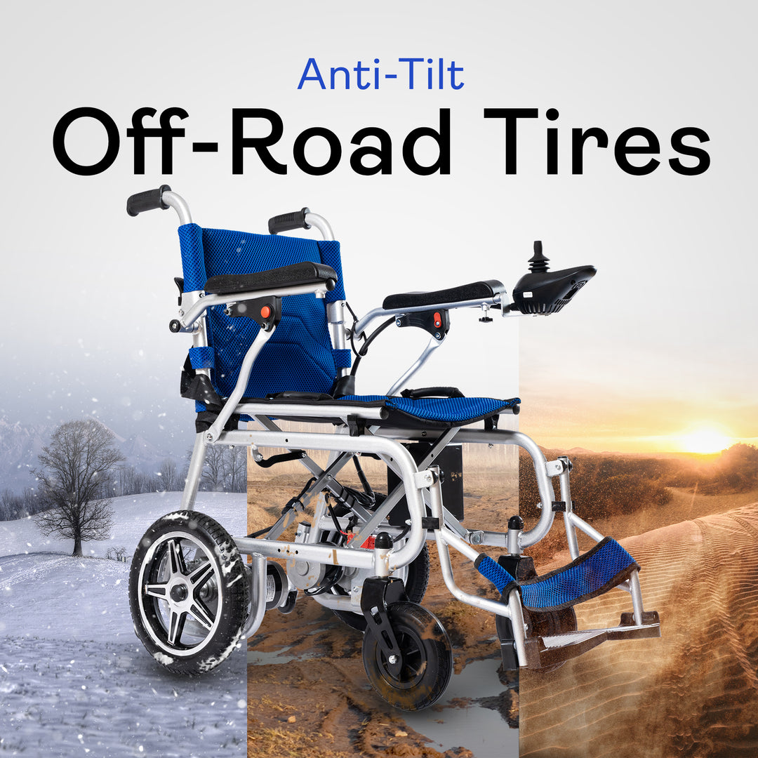 ARTEMIS PRO Lightweight Foldable Electric Wheelchair - Blue – Alton ...